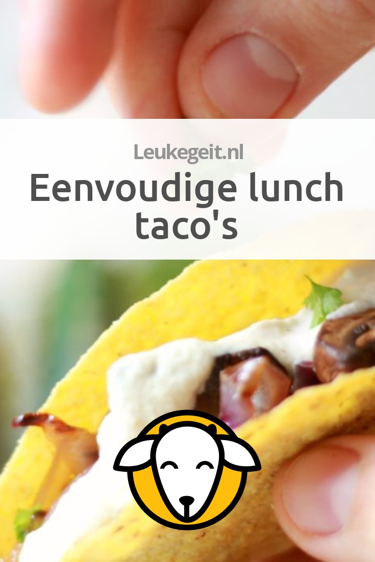 Eenvoudige lunch taco's - Leukegeit