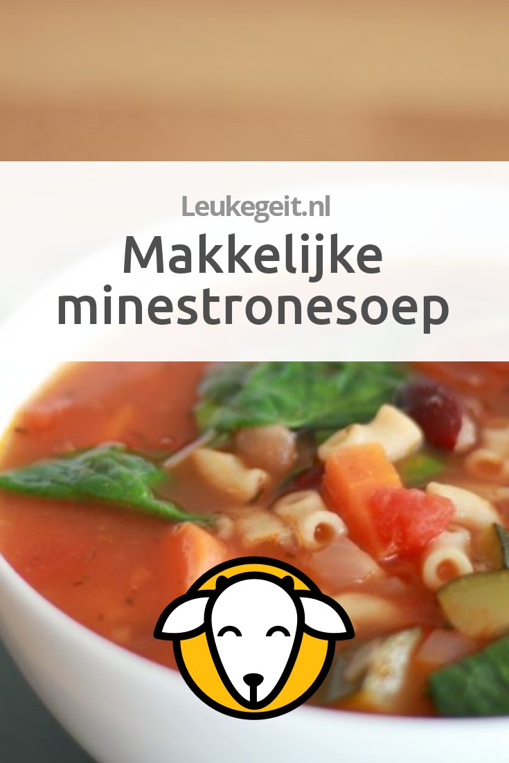 Makkelijke minestronesoep - Leukegeit
