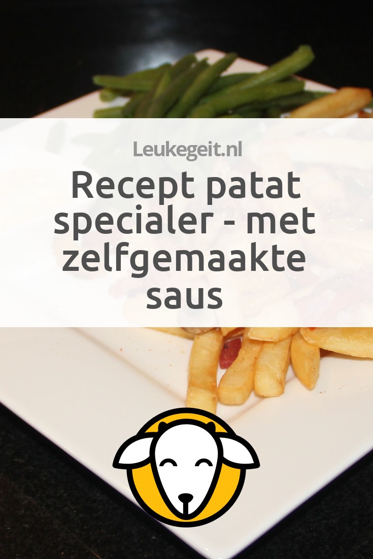 Recept patat specialer - met zelfgemaakte saus - Leukegeit